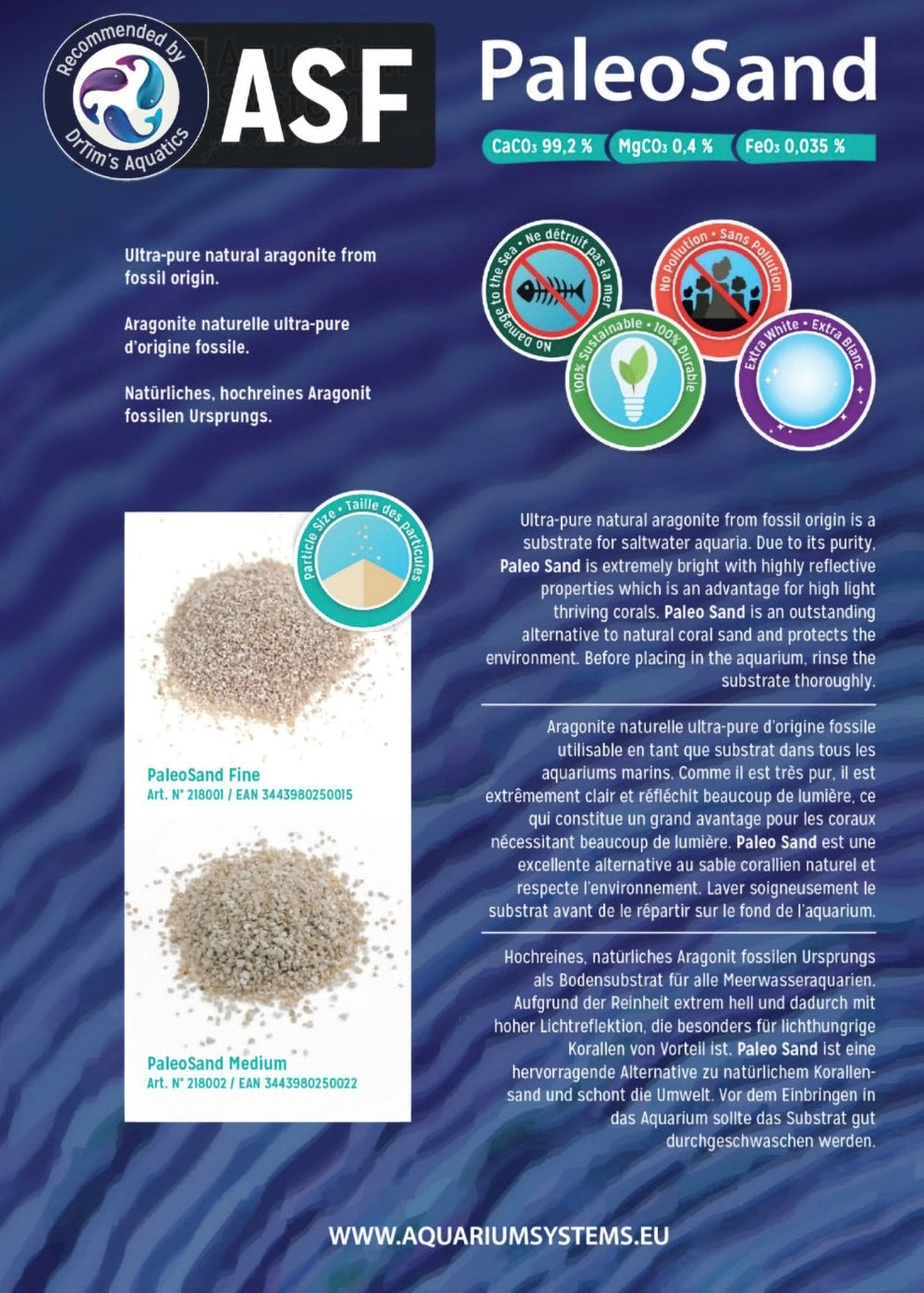 ASF Paleo Sand FINE – Addicted2Fish